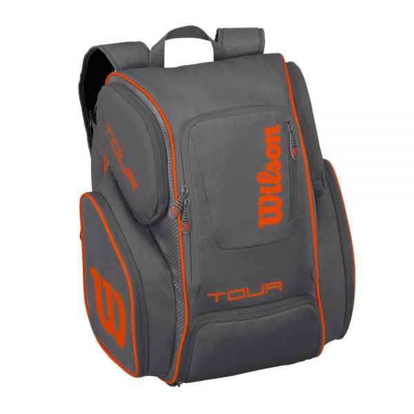 Mochila Wilson Tour V Backpack Gris Naranja | Padel VIP