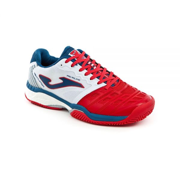 Joma T.Pro Roland 806 Clay rojo blanco - Con sistema de rotacion