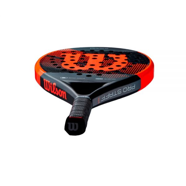 Wilson Pro Staff Tour Padel Negro Rojo - Con peso ligero