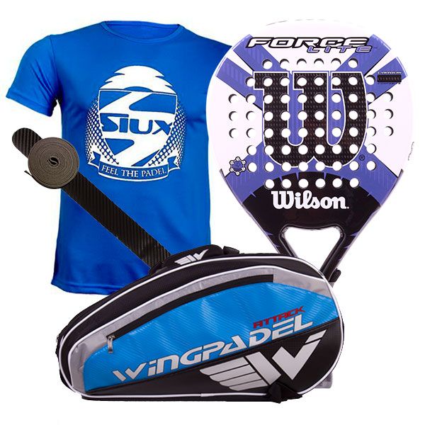 Pack Wilson Force Lite Paddle Rkt y paletero Wingpadel | Padelvip