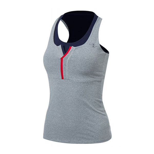 camiseta naffta de tirantes gris | camiseta mujer deporte tirantes